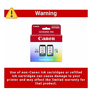 Canon PG-243/ CL-244 Ink Multi pack, Compatible to TR4520, MX492, MG2520, MG2922, TS302 and TS202 Printers