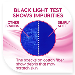 Simply Soft Premium Cotton Balls (600 Count), 100% Pure Cotton, Large Cotton Balls for Face and Nail Polish Remover