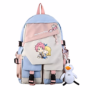 ISaikoy Anime Fairy Tail Backpack Bookbag Shoulder School Bag Daypack Laptop Bag 4
