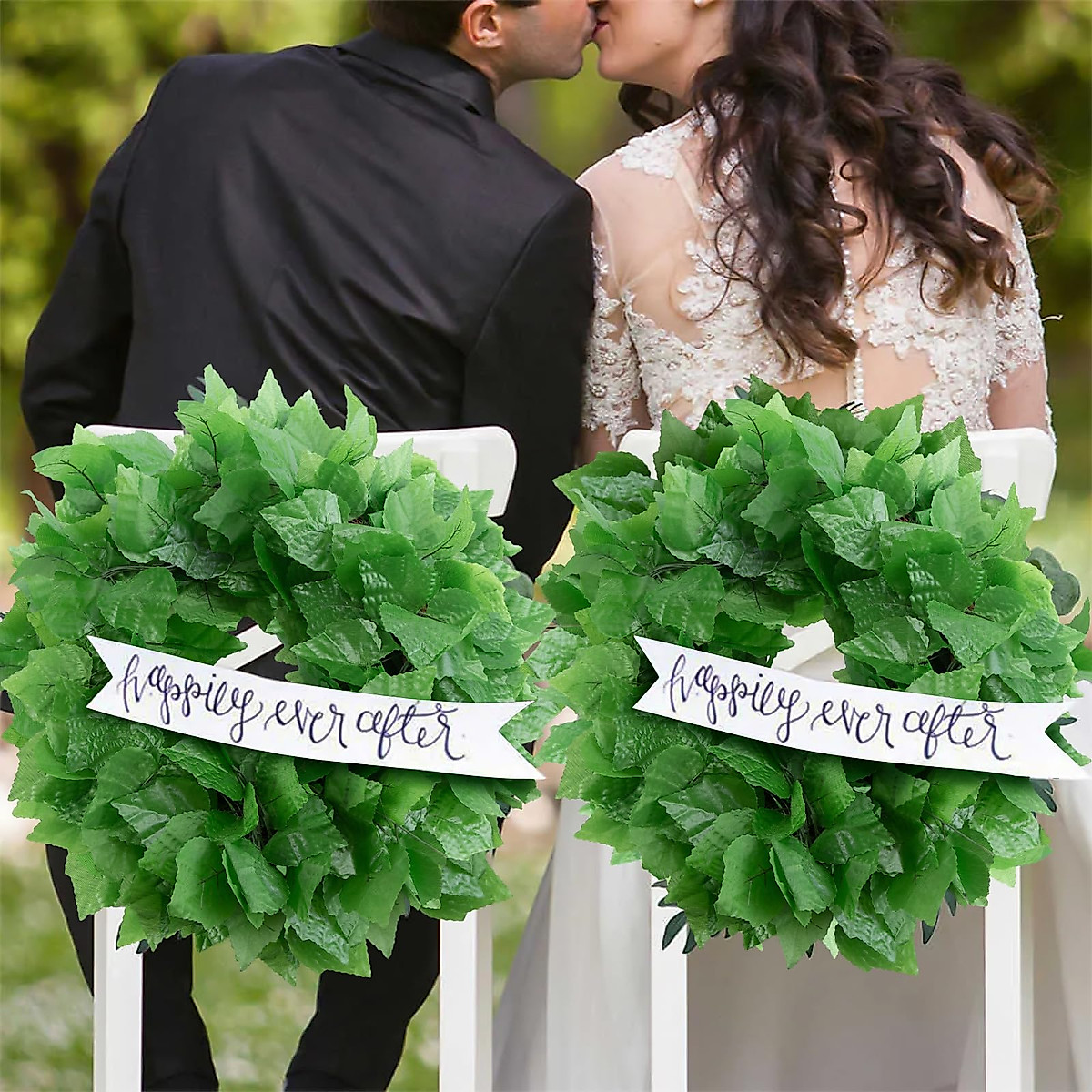 BigOtters Vines for Room Decor, 12 Pack Fake Ivy Leaves Artificial Ivy Garland Hanging Plant Vine for Bedroom Wall Wedding Decor, 90.5Ft