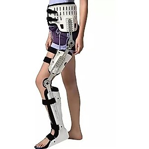 GFBHD Foot Drop orthosis Knee, Ankle and Foot Orthosis Fixation Brackets Leg Protectors for Hip Fractures Femoral Fractures and Ankle Joint Injuries to Avoid Secondary Injuries (Color : Left)