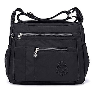 MINTEGRA Crossbody Bag for Women Nylon Waterproof Shoulder Purse Messenger Bag Lightweight Pocketbooks