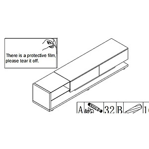 Merax 47.2'' 2-Tier LED Light White Coffee Table, Modern Industrial Design Cocktail Table with 16-Color LED Lighting and a Remote Control for Livingroom