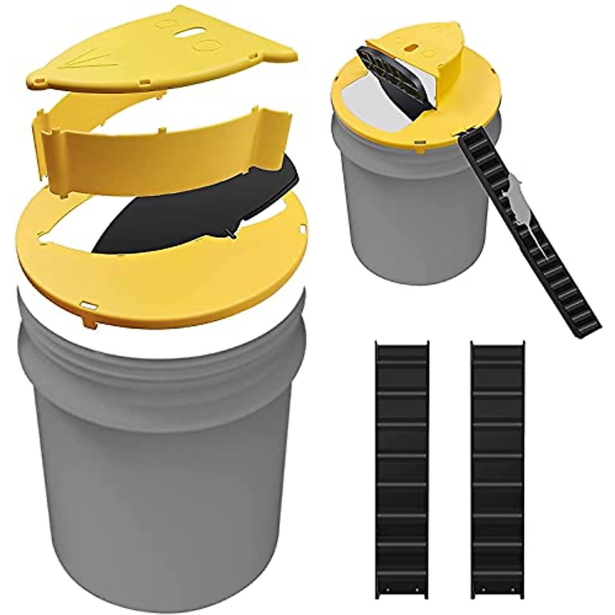 Mouse Trap Bucket Flip Lid (3 Pack) for 5 Gallon Bucket, Humane Mouse Trap Mice Trap Rat Trap, Indoor/Outdoor/Patio/Chicken Coop