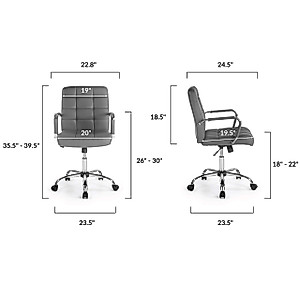 EdgeMod Manchester Office Chair in Grey