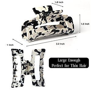 SYEENIFY Hair Claw Clips for Thick Thin Hair,Strong Hold Nonslip Large Hair Clamps for Women Girls