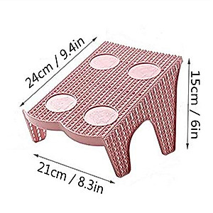 Double Row Shoe Slots Organizer, Made Non-Slip PP Plastic, Space-Saving, Easy to Use and Clean, Multifunction