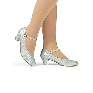 Theatricals Womens Starlite 1.5" Glitter Character Shoes Gold 07.5M T3115