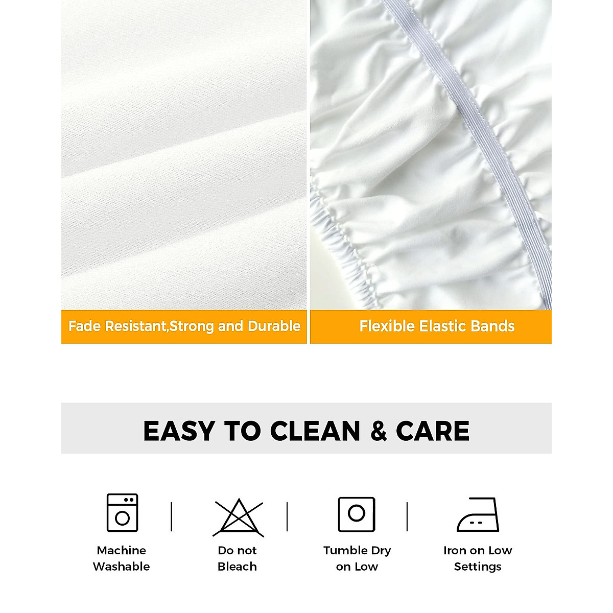 Moon Mushroom Bed Skirt Queen Size 18 Inch Drop, Adjustable & Elastic Wrap Around Bed Skirts Pleated Luxury Dust Ruffles for Twin Full Queen Cal King Base Bed, Star Eucalyptus Leaves Flower