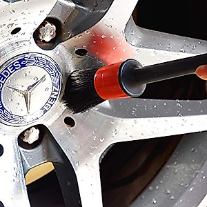 YISHARRY LI Car Wheel Brush Kit (3 Pack), Synthetic Soft Brush and Detail Brush