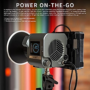 Aputure Amaran 60d S Ultra-High Color Quality 65W Output Daylight Bowens Mount Point-Source LED Video Light, 5600K SSI 86+, 37,800 lux @ 1m, App Control, 8 Lighting FX (amaran 60d S)