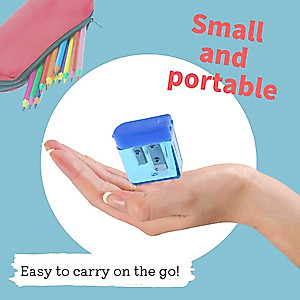 Sun-Star Stationery Double Pencil Sharpener (Blue) [Sect] (Japan Import)