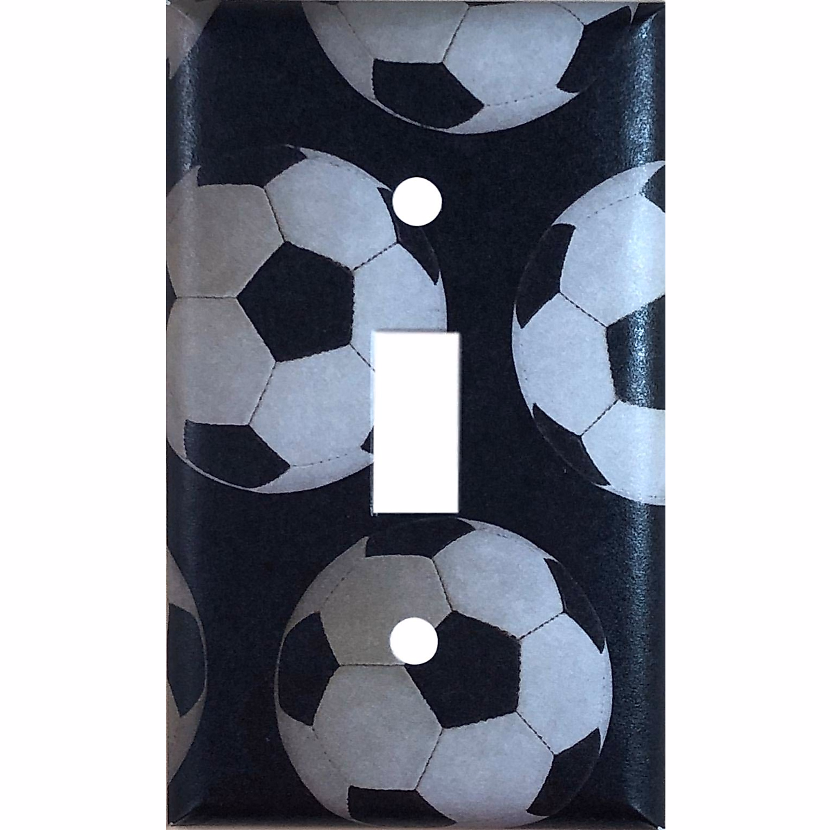Soccer Decorative Single Toggle Light Switch Wall Plate Cover Standard/Midway or Jumbo Size