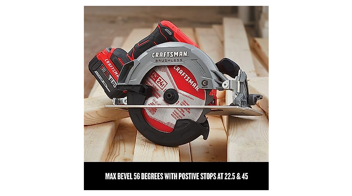 CRAFTSMAN V20 Cordless Circular Saw, 7-1/4 inch, Bare Tool Only ...
