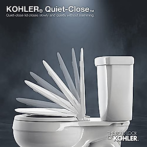 KOHLER 75796-0 Cachet Toilet seat, Elongated, White