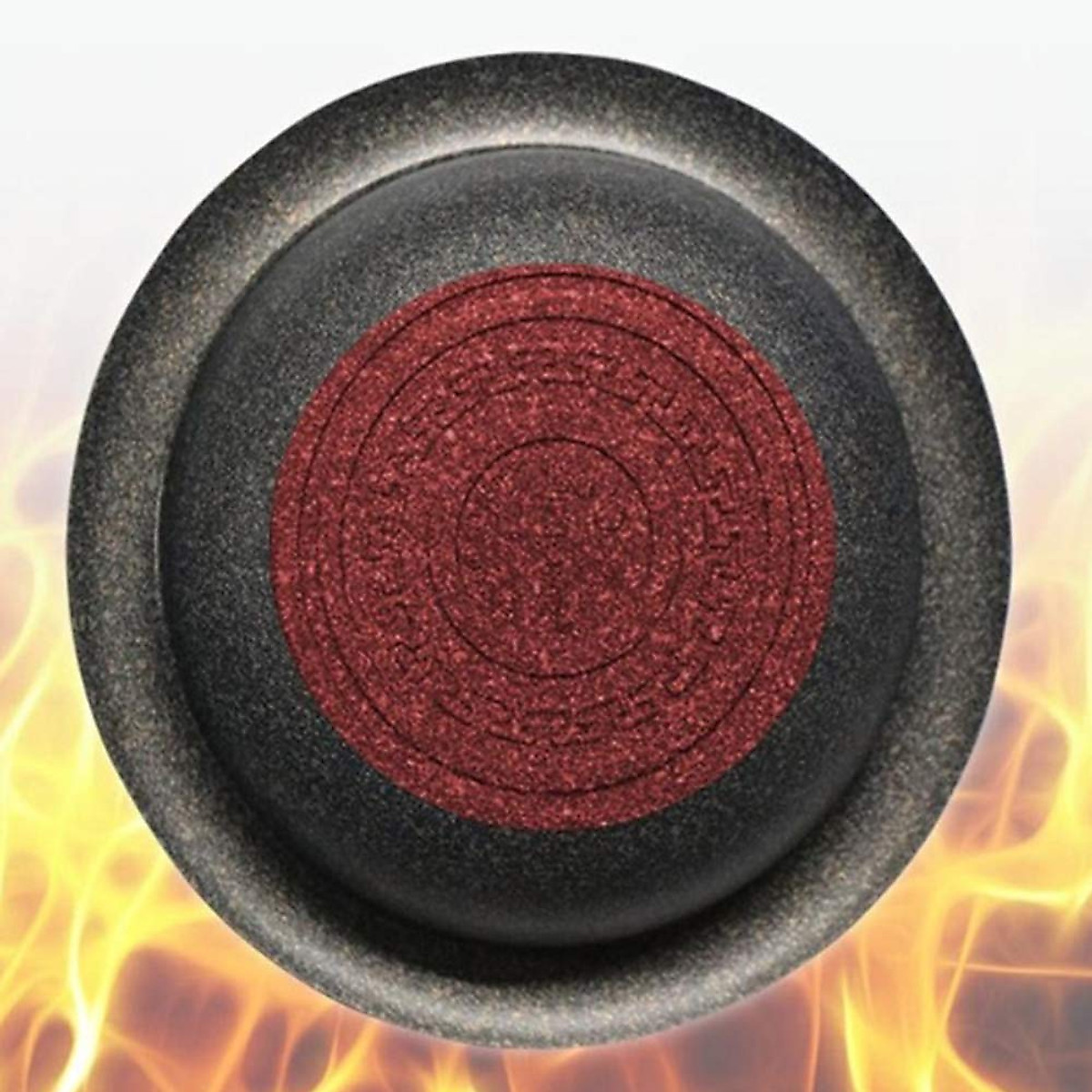 PN IH Induction Korean Traditional Iron Pot Rice Gamasot Ceramic Cauldron 7.7"(20cm) Made in Korea