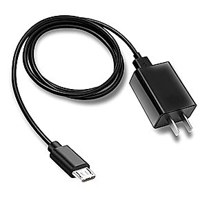 Fast Wall Charger 5ft Micro USB Charging Cable Cord fit for Barnes & Noble Nook GlowLight 3 Glowlight Plus,Nook Tablet 7, Nook 10 in BNRV200 BNTV650, Simple Touch,Color, for Samsung Nook Tablet & More