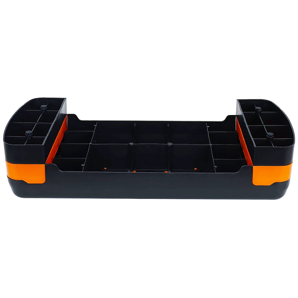 Fitvids Adjustable Workout Aerobic Stepper Step Platform Trainer, 27-Inch, Black/Orange