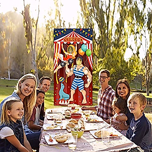 Carnival Circus Party Decoration Carnival Photo Door Banner Backdrop Props, Large Photo Door Banner for Carnival Circus Party Decor Game Supplies (Hercules)