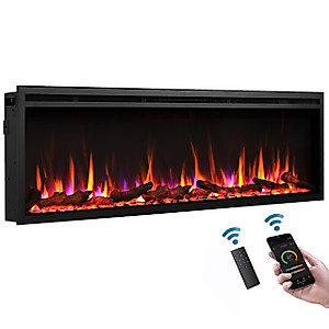 LegendFlame Austin in Wall Recessed & Wall Mounted Electric Fireplace (60")