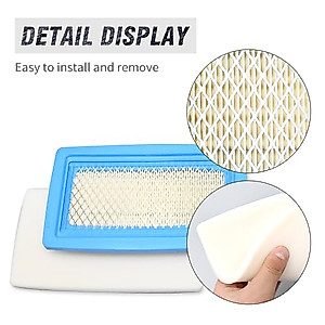 Anxingo 2 Pcs A226002070 Air Filter A226002250 Pre-Filter Replacement For Echo PB8010 PB-8010T PB-8010H PB9010 PB-9010H PB-9010T Blowers With 13120507320 Fuel Filter