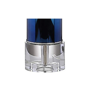 JONATHAN Y JYL1069A Edward 27" Glass/Crystal LED Table Lamp Contemporary Transitional Bedside Desk Nightstand Lamp for Bedroom Living Room Office College Bookcase LED Bulb Included, Blue