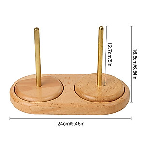 acime Yarn Spool Holder, Decorative Yarn Holder, Yarn Dispensing Bowl, Handmade Wool Holder, Ceramic Yarn Bowl, Wool Skein Holder, Yarn Storage Bag with Holder, Wooden Wool Bowl with Holder