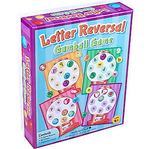 Really Good Stuff - 165642 Letter Reversal Gumball Game - 2 to 4 Players