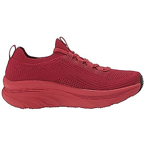 Skechers Women's D'Lux Walker SR-Ozema, Relaxed fit Athletic Styling Health Care Professional Shoe, Red, 9.5