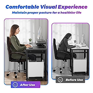 GIKPAL L-Shaped Desk Computer Corner Desk,54 inch Home Gaming Desk, Office Writing Workstation with Storage Shelves, Space-Saving, Rustic Brown