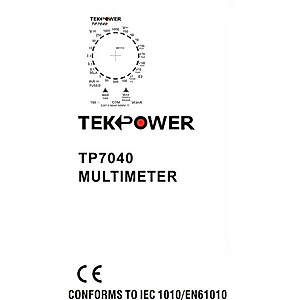 Tekpower TP7040 20-Range AC/DC Analog Multimeter General Purpose with High Accuracy and Well Built Details, Strong Needle