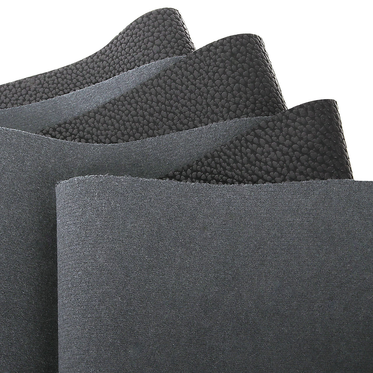 Funcolor Black Faux Leather Roll:Soft Pebbled Faux Leatherette Sheets 8x52 Inch for Sewing Craft