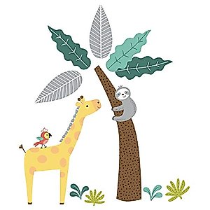 Bedtime Originals Mighty Jungle Wall Decals, Multicolor (283048) , 31.5x1x1.18 Inch (Pack of 1)
