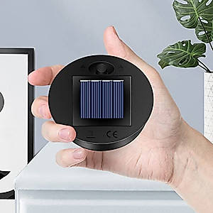 2 Pack Replacement Solar Light Parts(Top Size 2.76 inches, Bottom Size 2.36 inches),7 Lumens Warm White LED Waterproof Solar Light Replacement Top Kit for Outdoor DIY Hanging Lanterns