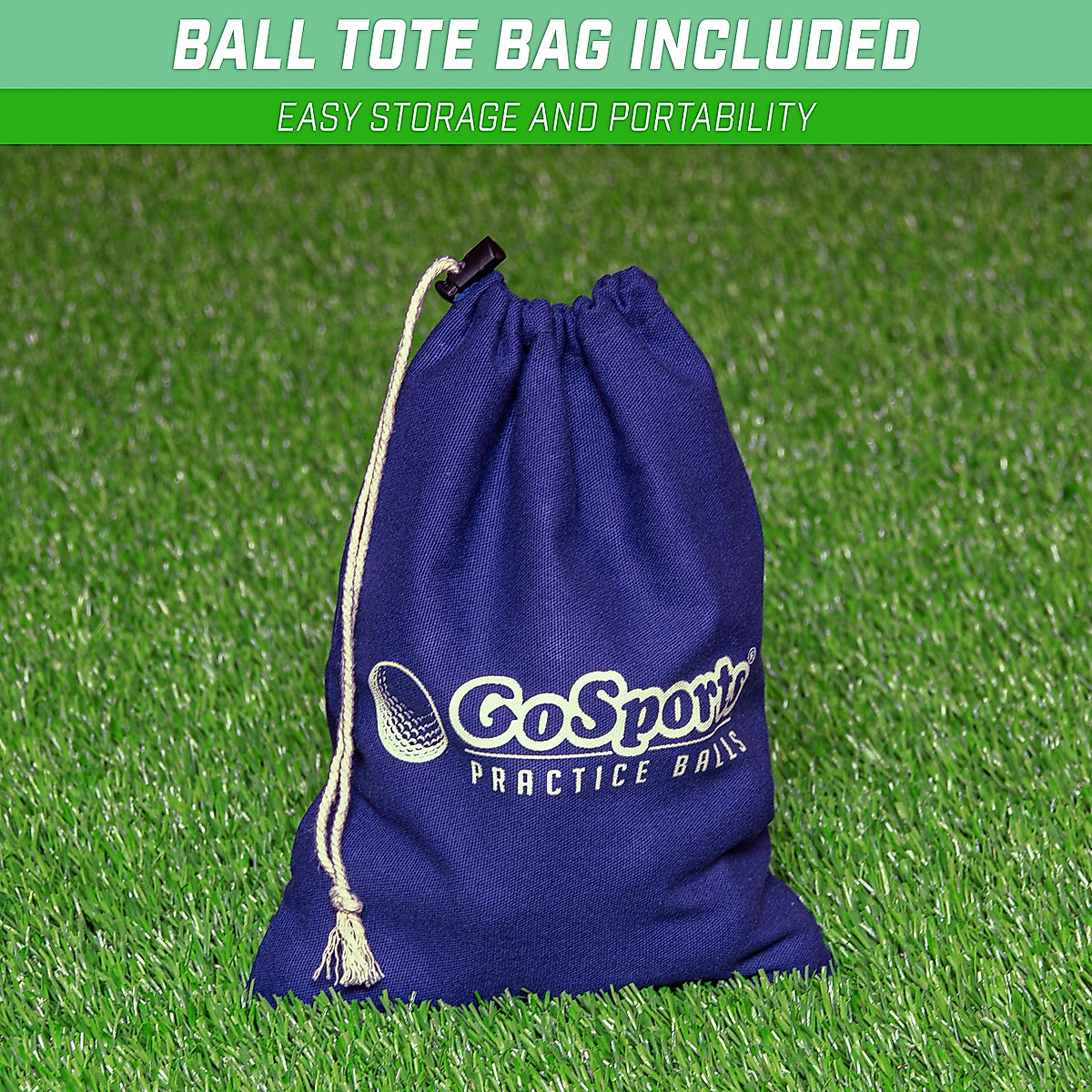 GoSports All Purpose Golf Balls for Play or Practice - Choose 16 or 32 Packs with Tote Bag