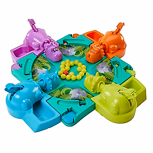 Hasbro Gaming Hungry Hungry Hippos Dino Edition Board Game, Pre-School Game for Ages 4 and Up; for 2 to 4 Players (Amazon Exclusive)