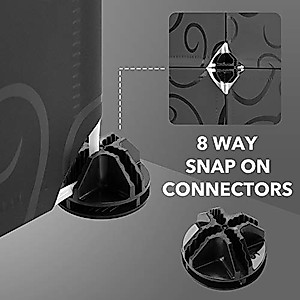 Work-It! Modular Wardrobe | Portable Clothes Closet and Dresser Garment Rack | Storage Organizer Bedroom Armoire Cubby Shelving Unit Multifunction Cabinet DIY Furniture, Black, 12 Cubes