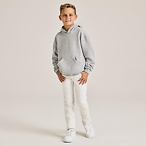 MJ Soffe Big Boys Basic Hooded Sweatshirt, Oxford, X-Large