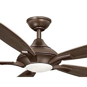 Petersford 56 in. Integrated LED Indoor Oil Rubbed Bronze Ceiling Fan with Light Kit and Remote Control