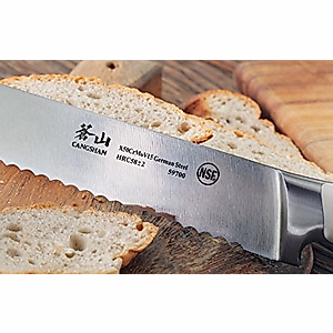 Cangshan S1 Series 59700 German Steel Forged Bread Knife, 8-Inch