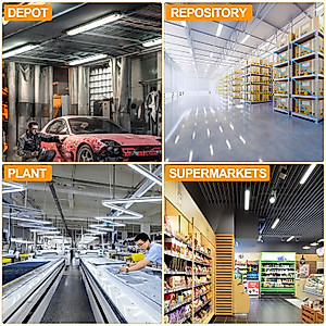 ONLYLUX T8 Bulbs 4 Foot 6500K Daylight, 5000Lumens, 36W, 4ft Led Bulbs Ballast Bypass Type B Dual-End Powered, 4ft Led Tubes Replacement F32T8 F32T12 Fluorescent Tube, 50 Pack