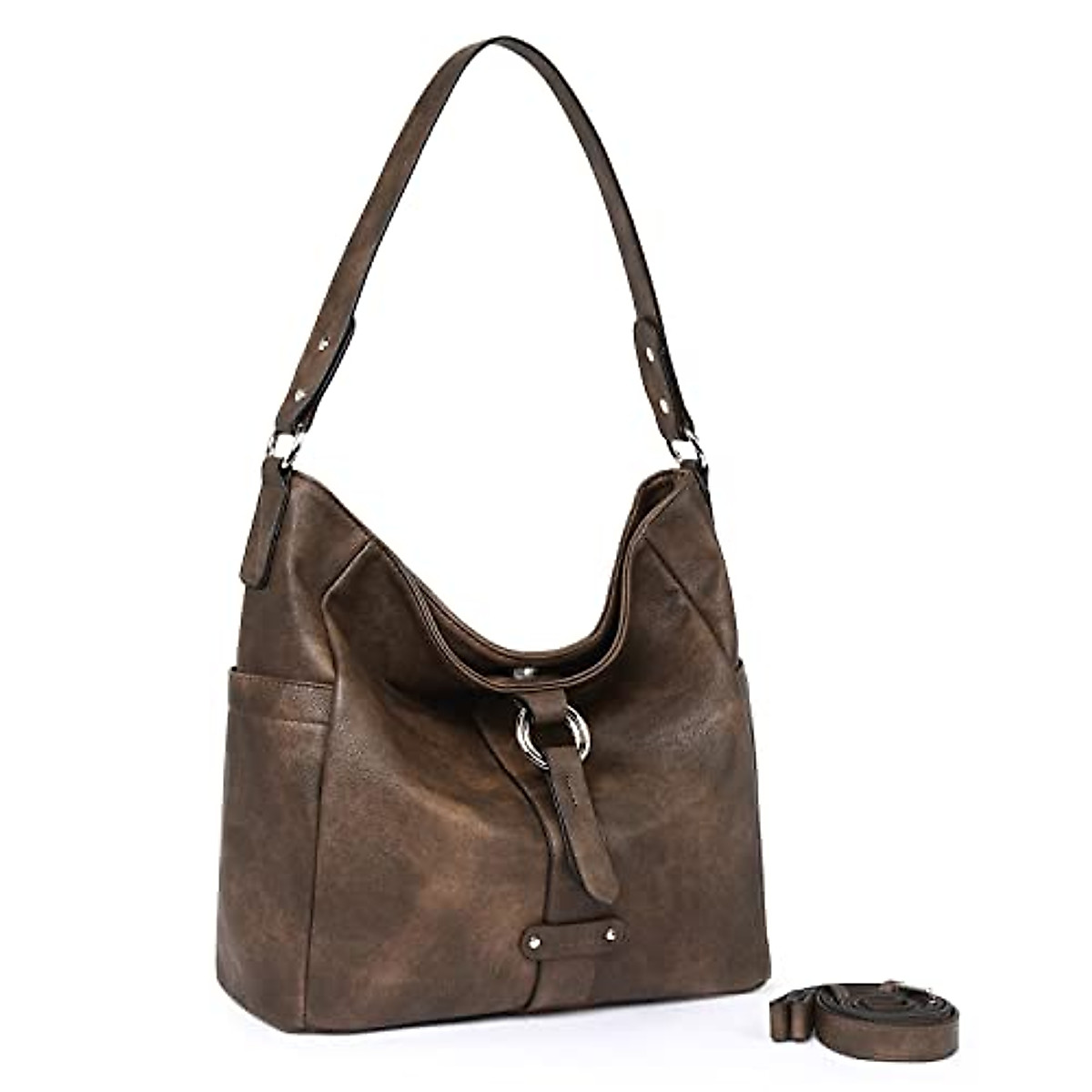 CLUCI Hobo bags for women Handbags Purse Designer PU Leather Tote Bag Large Ladies Vintage Shoulder Bags