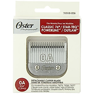 Oster Professional Arctic Collection Clipper/Trimmer Cool Touch Replacement Blade, Size #0A 3/64" (1.2 mm)