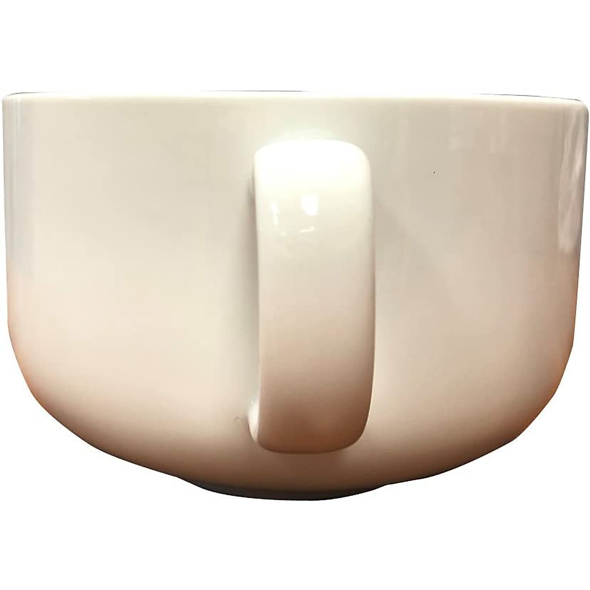 GiftsForYouNow Any Message Personalized Cereal Bowl, Holds up to 32 oz., White Ceramic Bowl, Cereal Bowl with Handle