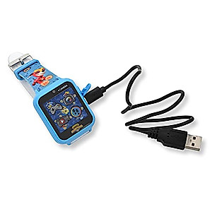 Accutime Kids Nickelodeon Paw Patrol Blue Educational Learning Touchscreen Smart Watch Toy for Toddlers, Boys, Girls - Selfie Cam, Games, Alarm, Calculator, Pedometer (Model: PAW4316AZ)