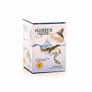 Fluker's Heavy-Duty Splash Proof Halogen Bulb for All Water Based Terrarium Animals, 50 Watt, Black