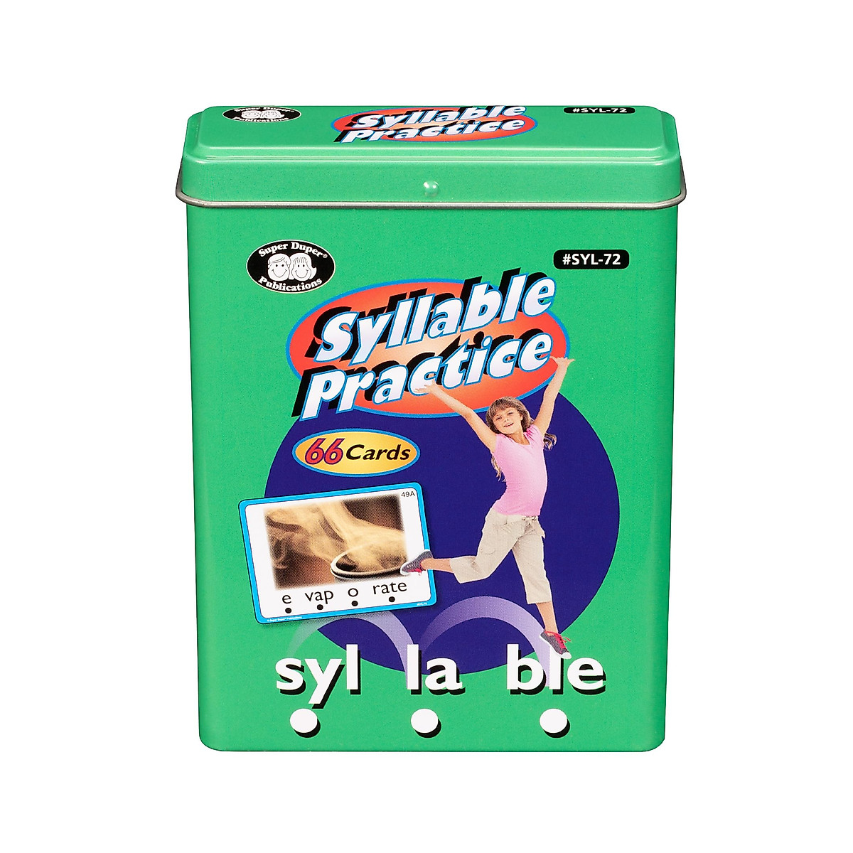 Super Duper Publications | Syllable Practice Fun Deck Flash Cards | Educational Learning Resource for Children