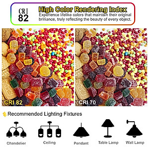 ORALUCE LED Edison Light Bulb 60 Watt Equivalent E26, Vintage Clear Light Bulbs 6W 4000K Neutral White 700 Lumen, A19 LED Filament for Ceiling Light Fixture, Non-dimmable, 6 Pack