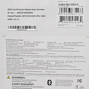 NAVEE Electric Scooter Off-Road S65C, 900W Max Power, 40 Miles Range & 20 MPH Speed, 10" Self-sealing Tubeless tires, Dual Suspension System, Foldable Scooter for Adults