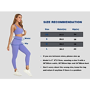 NEPOAGYM High Waisted Leggings for Women No Front Seam,Lightweight Yoga Leggings Buttery Soft 25 Inch 7/8 Length(Very Peri,S)